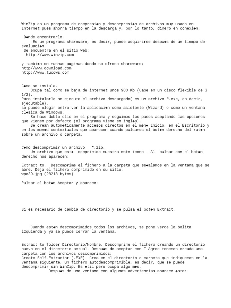 Winzip Tutorial | PDF | Archivo de computadora | Software del sistema
