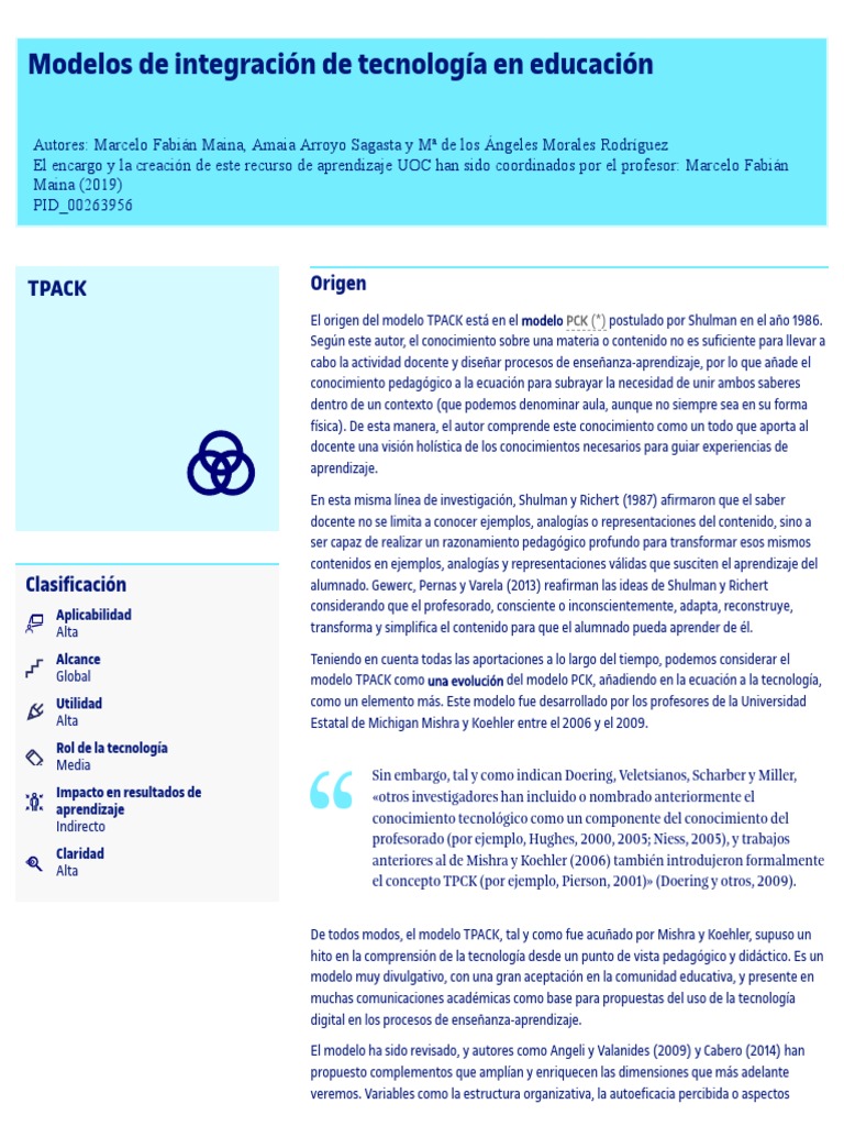 Modelos de Integración | PDF | Aprendiendo estilos | Maestros