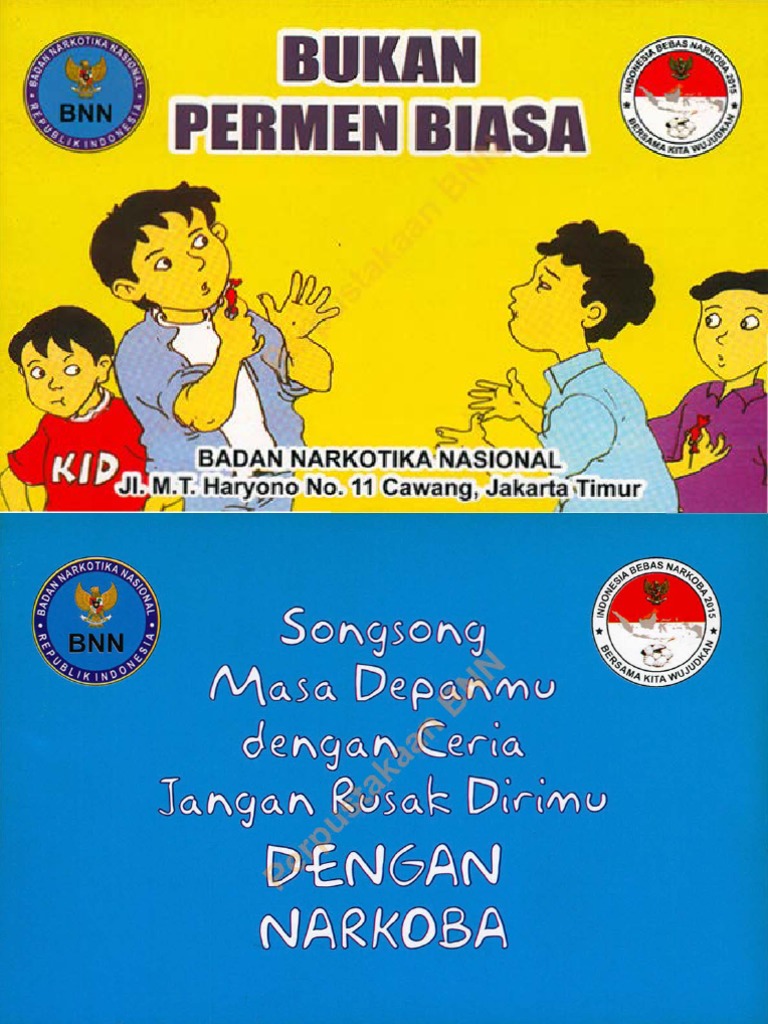 Komik Pencegahan Narkoba: Bukan Permen | PDF
