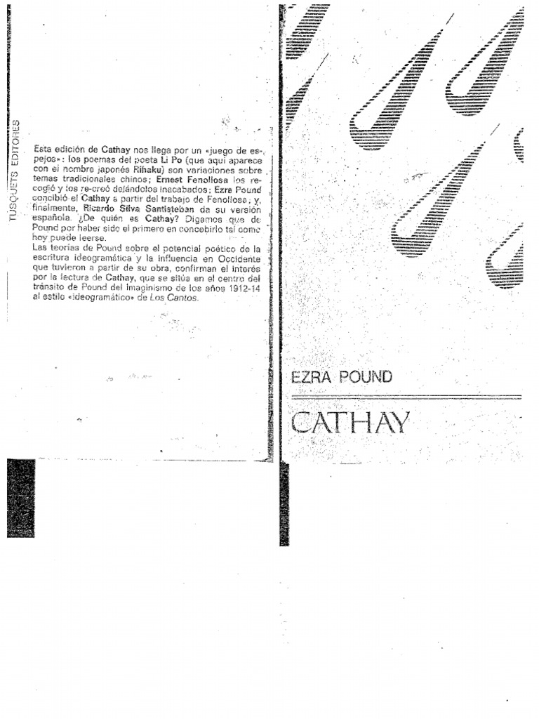 Cathay Li Po | PDF