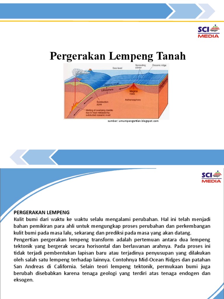 Pergerakan Lempeng Tanah | PDF