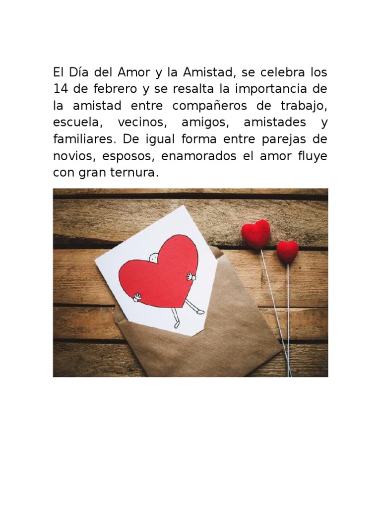 El Día Del Amor y La Amistad | PDF
