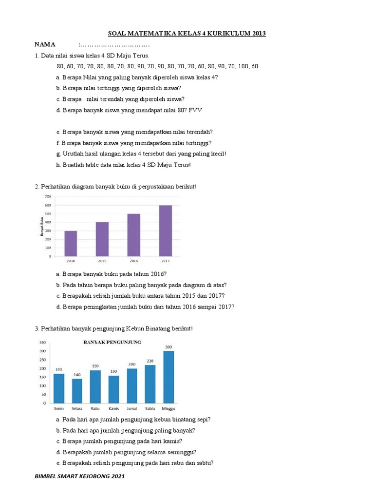 Soal Matematika Kelas 4 | PDF