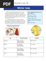 Sales Tax and Discount Word - Problem Worksheets | PDF
