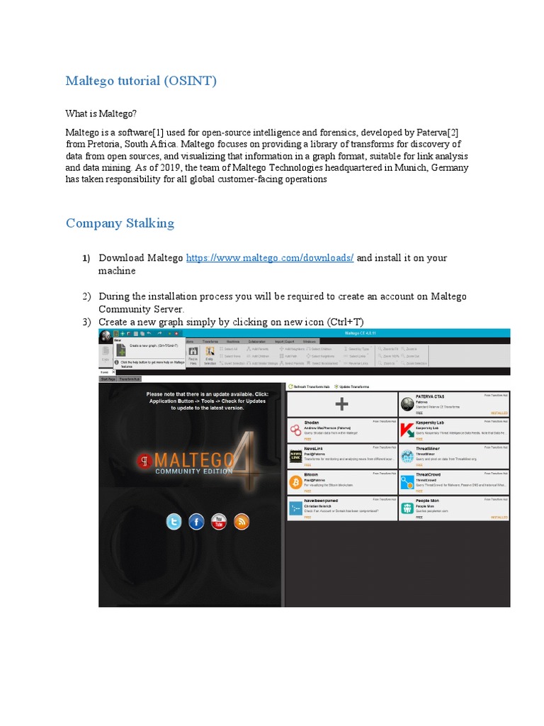 An In-Depth Tutorial on Using Maltego Software to Gather Open-Source Intelligence on Companies ...