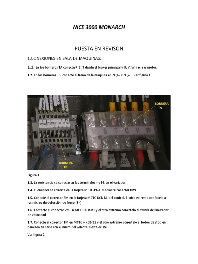 Manual de Instalación NICE 3000 Monarch | PDF | Ascensor | Industrias ...