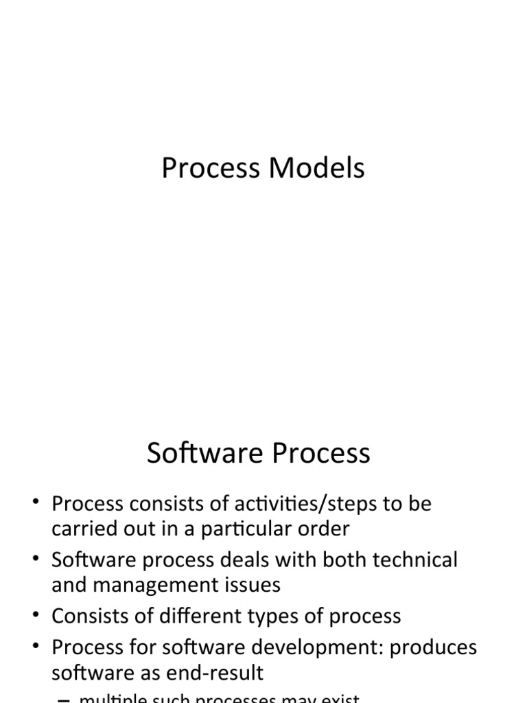 Processmodels 1 | PDF | Software Development Process | Component Based Software Engineering