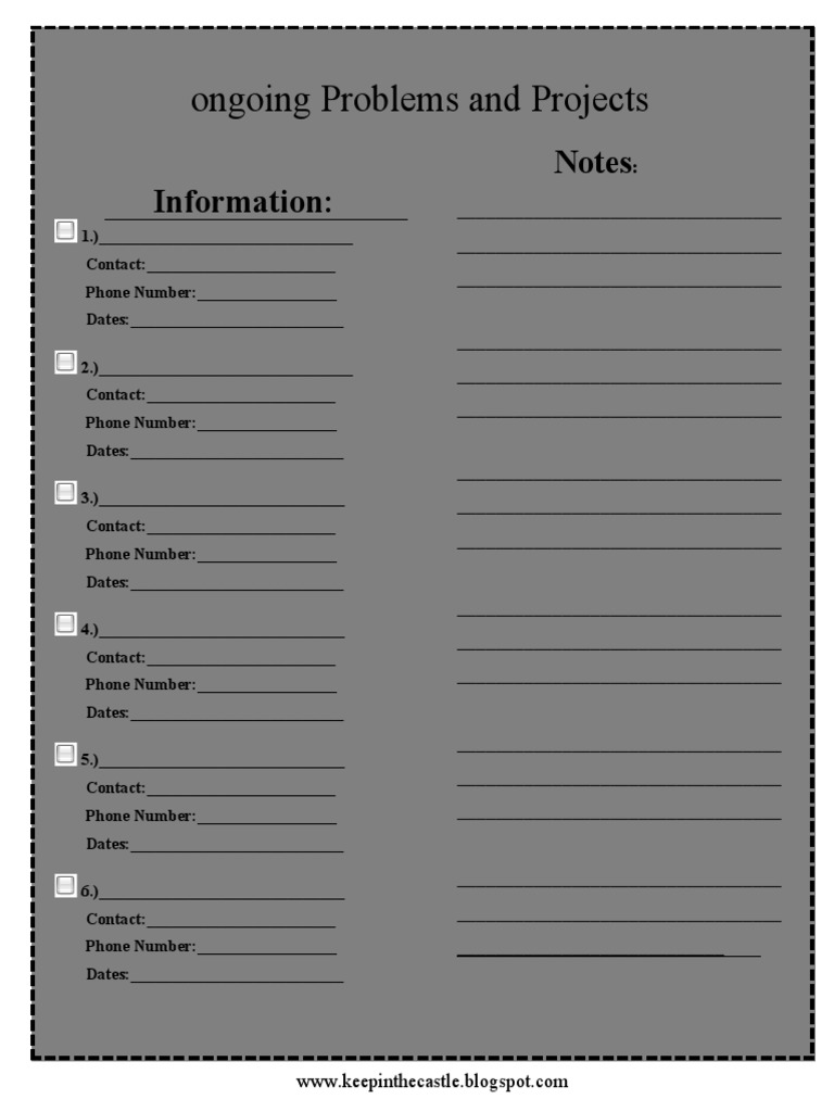 Ongoing Problems and Projects | PDF