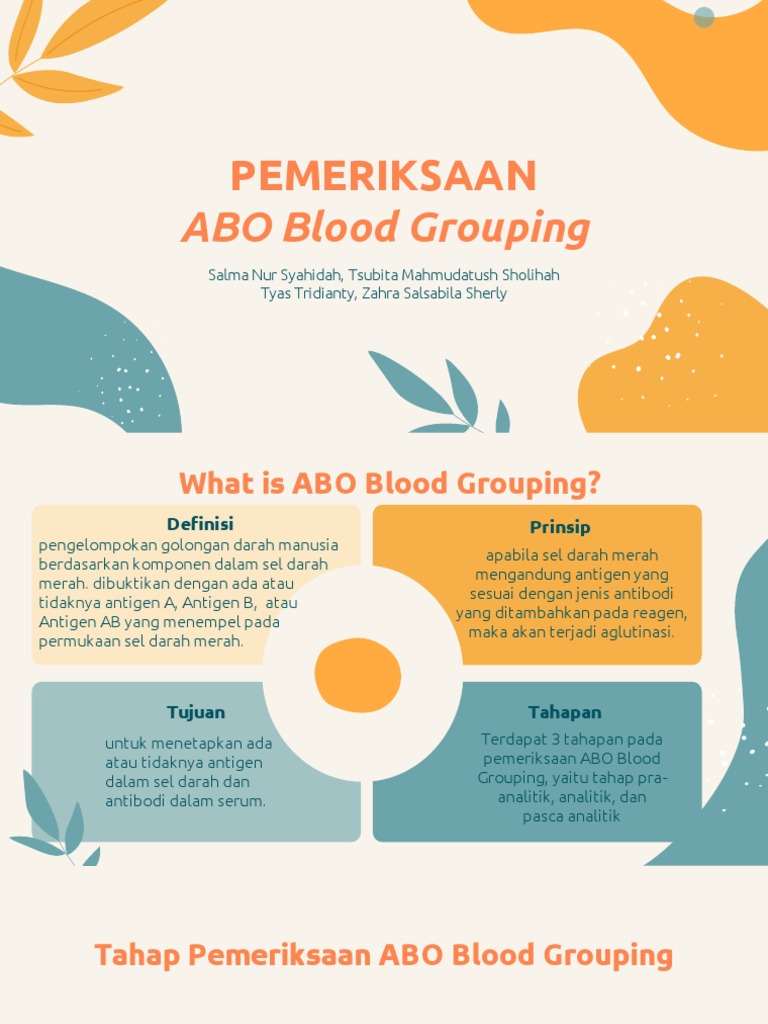 Pemeriksaan Golongan Darah ABO Dan RH | PDF