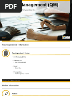 Creating QM Info Records in SAP | PDF
