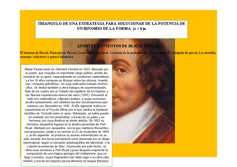 Aportes e Inventos de Blaise Pascal | PDF