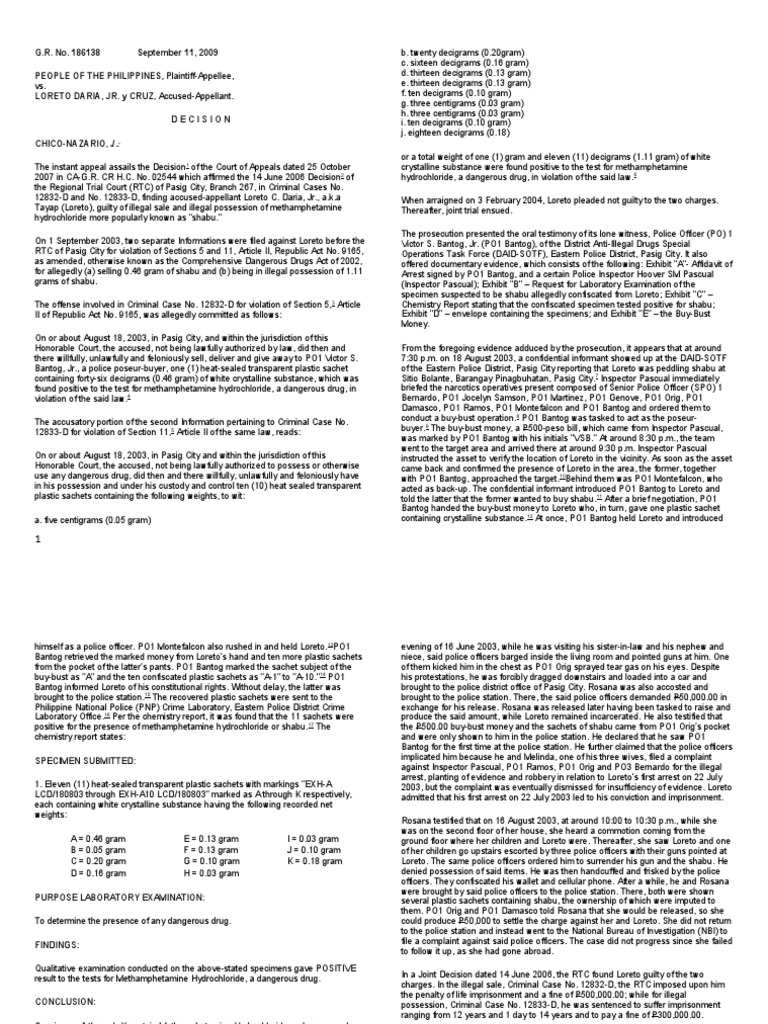 Dangerous Drugs Cases | PDF | Witness | Prosecutor