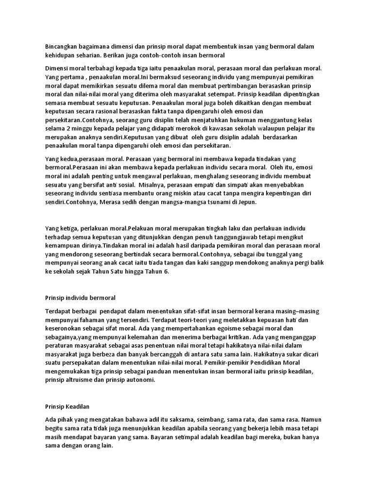 Memperkasa Kehidupan Bermoral | PDF