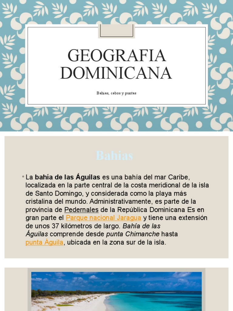 Geografia Dominicana Presentacion | PDF