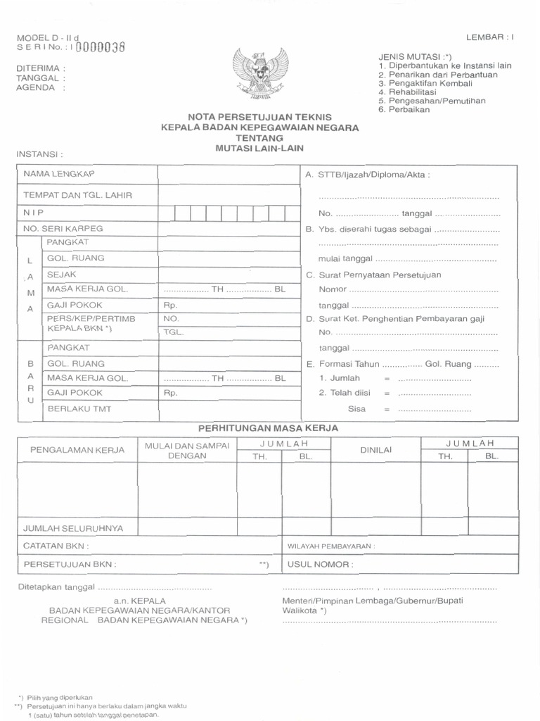 Mutasi - Ralat D-Ii.d-Form | PDF