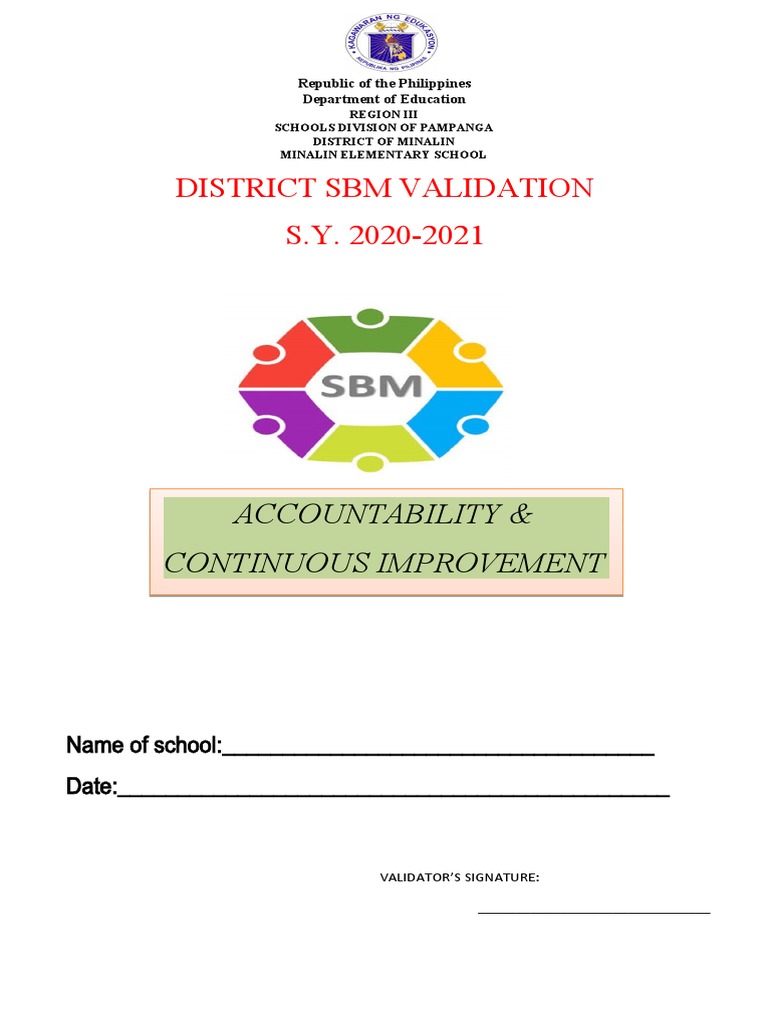 Sbm-Scoring-Form-2020-2021-Accountability-Edited 2 | PDF | Monitoring ...