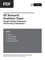 AP Seminar Exam Format and Lenses Guide | PDF | Argument | Cognition