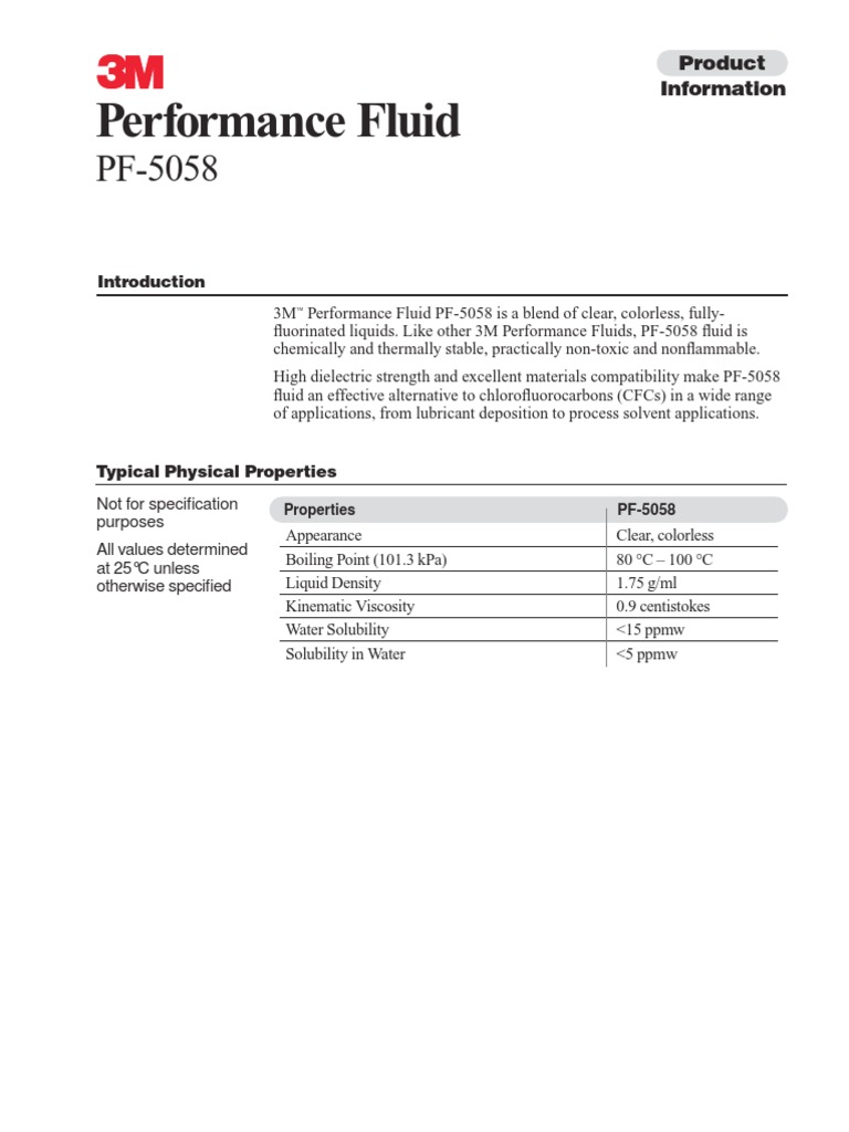 Data Sheet PF-5058 | PDF