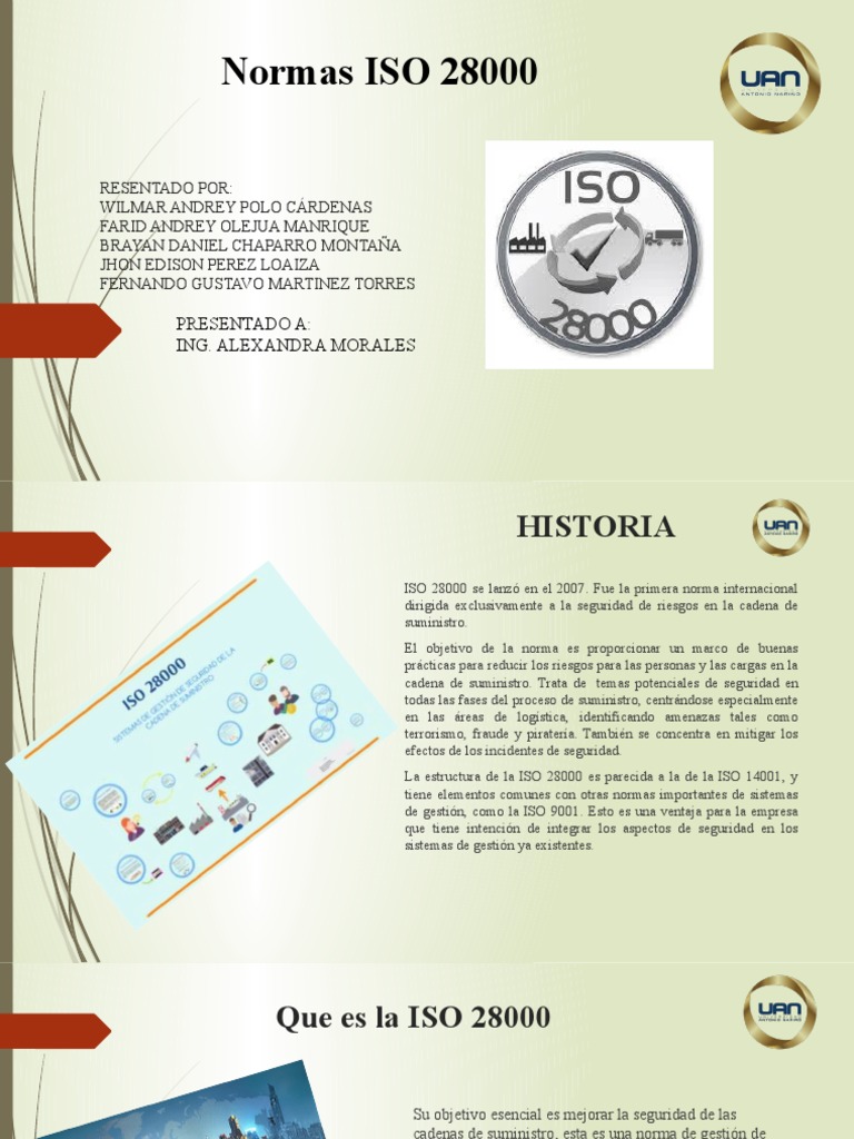 Iso 28000 | PDF | Seguridad | Calidad (comercial)