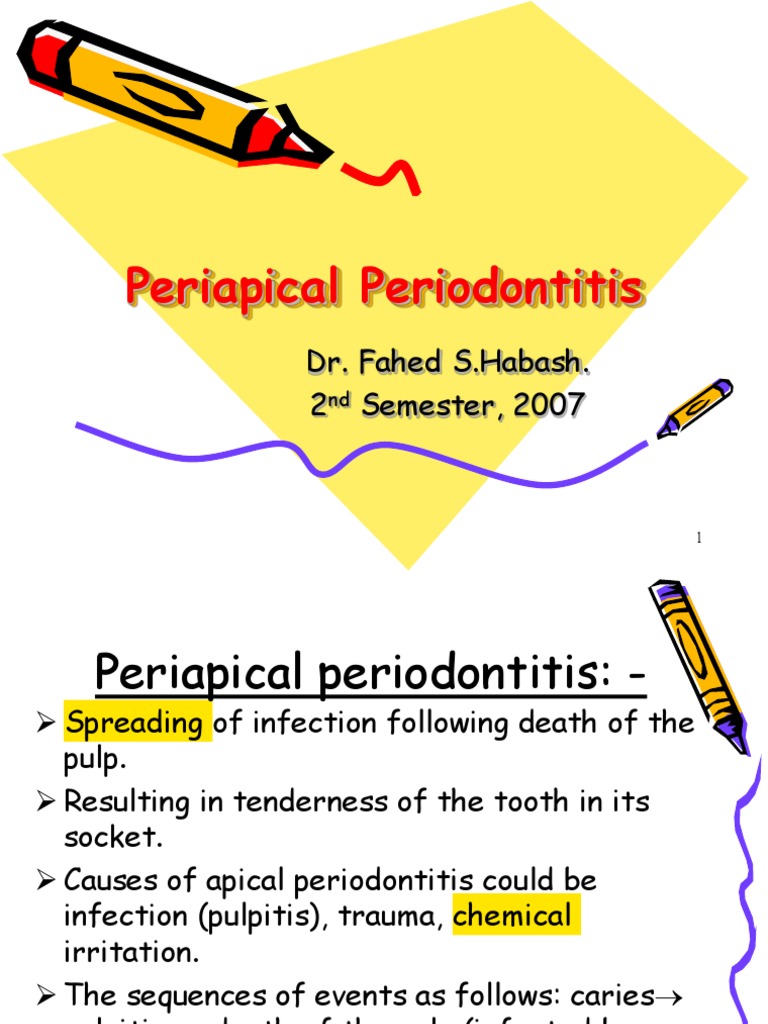 3,1 - Periapical Periodontitis 1 | PDF | Inflammation | Dentistry Branches