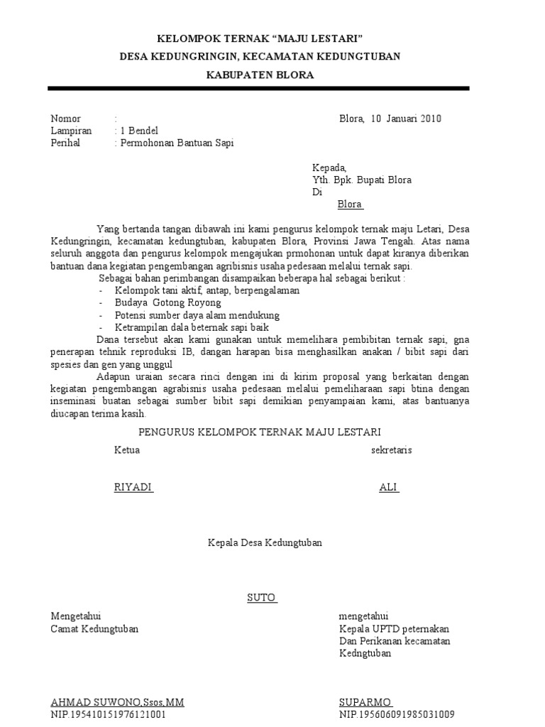 Proposal Kelompok Tani | PDF