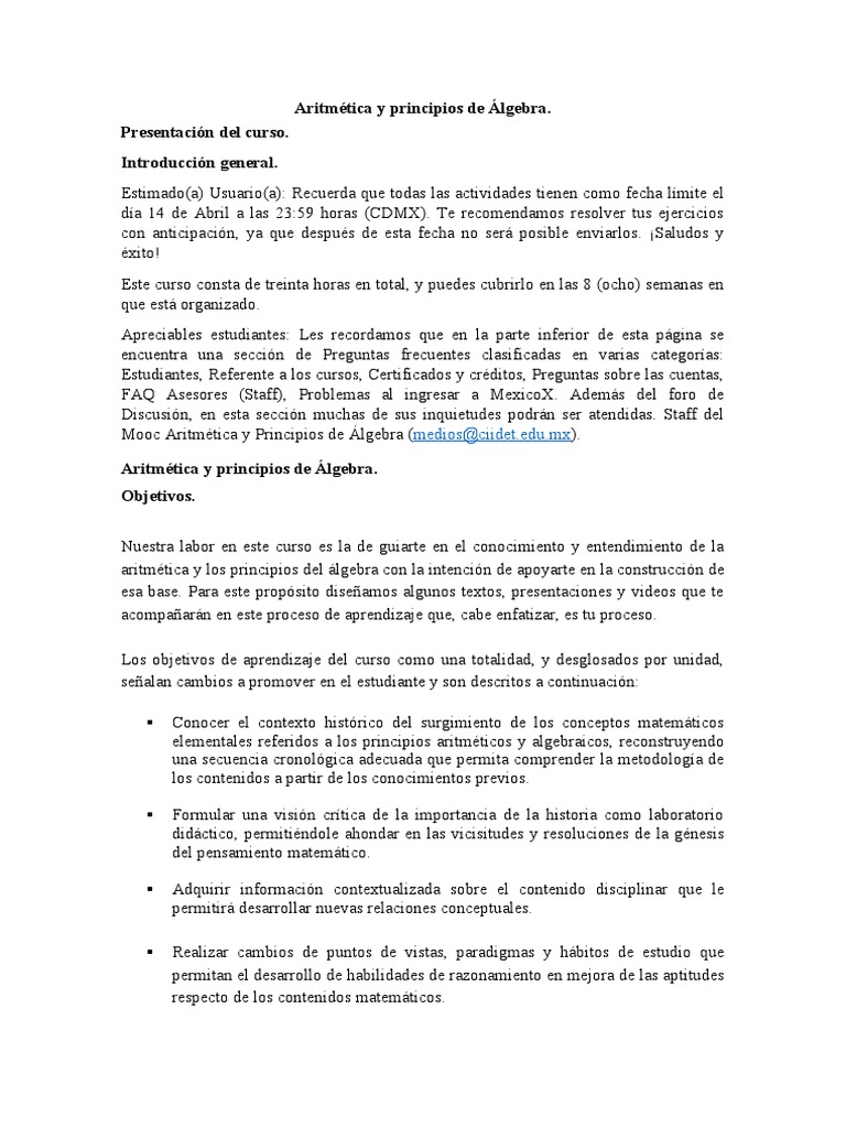 Aritmética y Principios de Álgebra | PDF | Números | Pitágoras