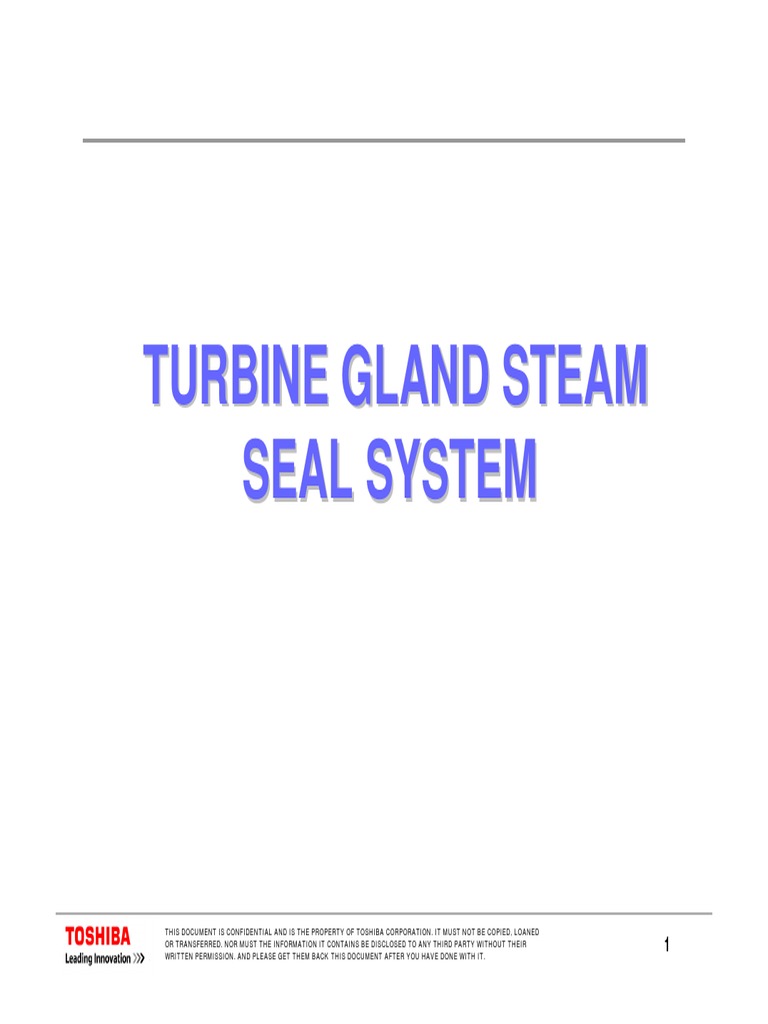 Turbine Gland Steam Seal System | PDF | Turbine | Steam