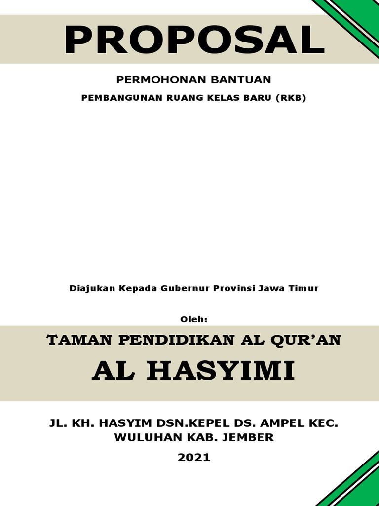 Proposal TPQ Al Hasyimi | PDF