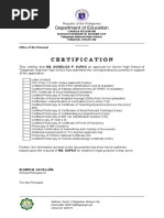 College Admission GWA - Certification - Template | PDF