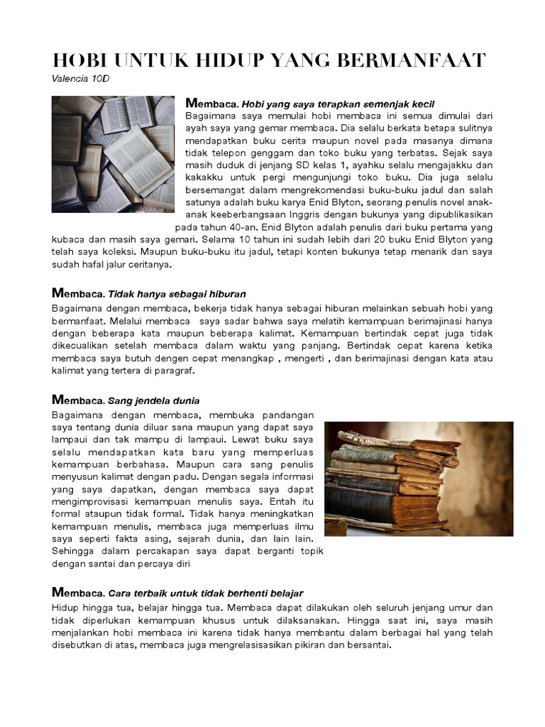 Hobi Membaca | PDF