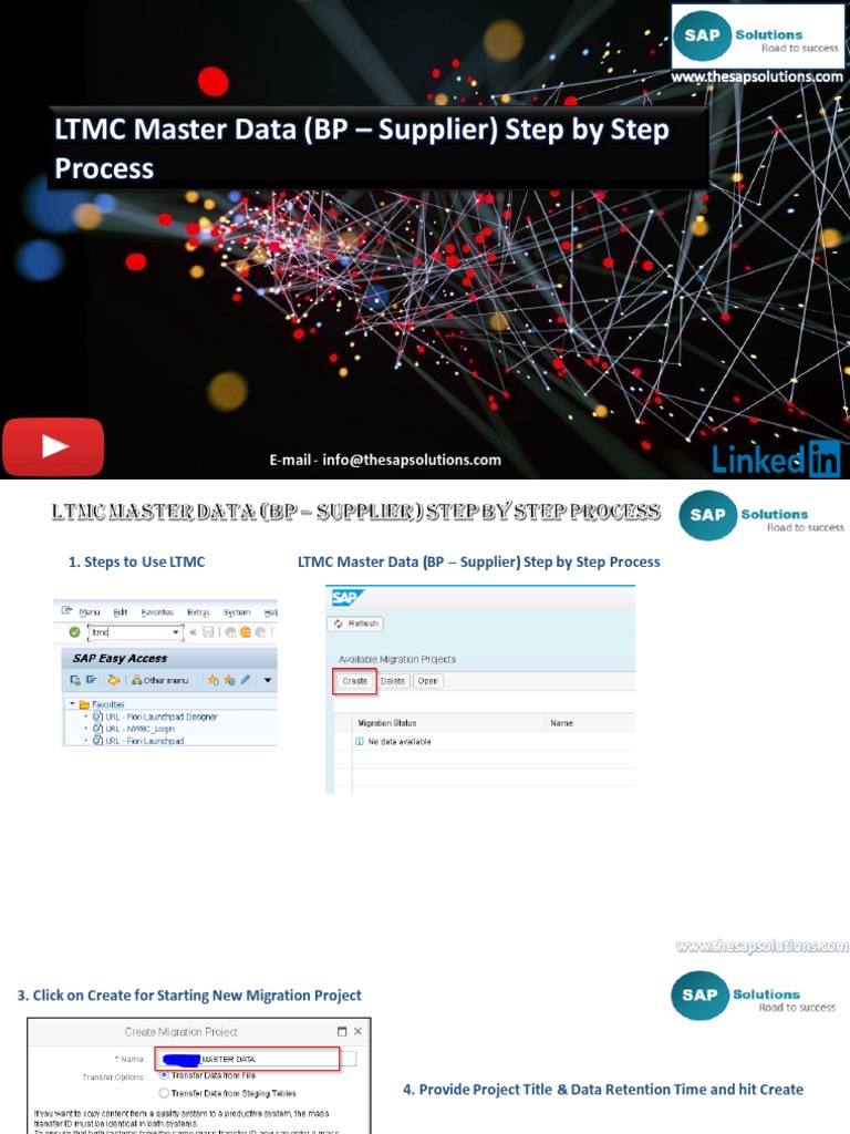 LTMC Master Data (BP - Supplier) Step by Step Process | PDF ...