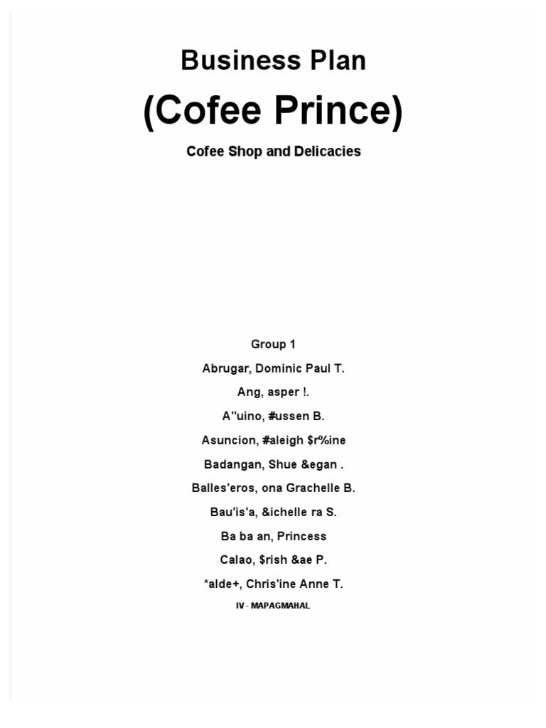 Business Proposal Coffee Shop | PDF | Caffeinated Drinks | Hot Drinks