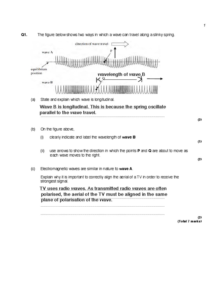 Wave Interference Worksheet Answers | PDF | Waves | Frequency