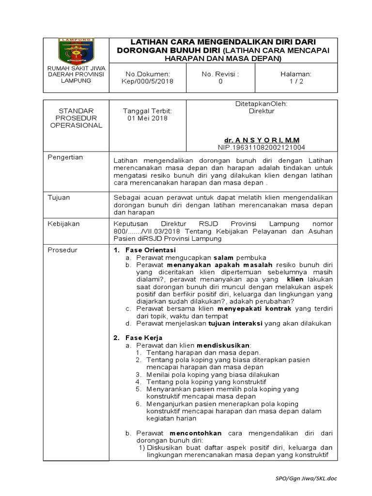 SPO RBD Membangun Masa Depan 1 | PDF