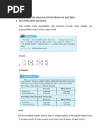Modul Ajar Matriks | PDF