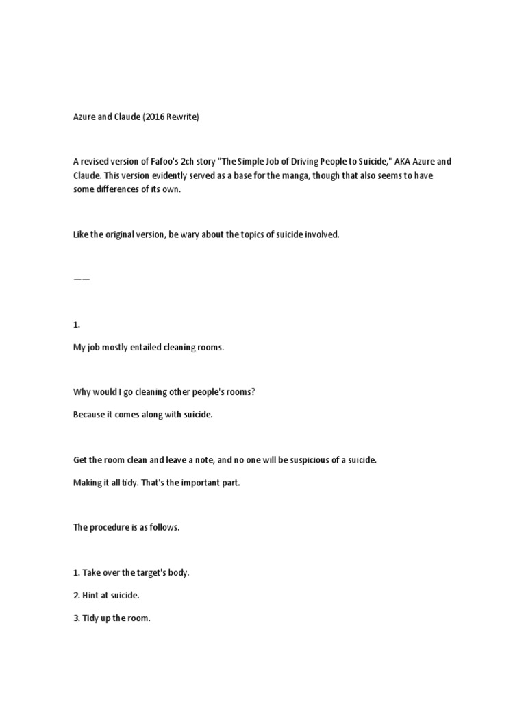 Azure and Claude | PDF | Philosophy | Mystery, Thriller & Crime Fiction