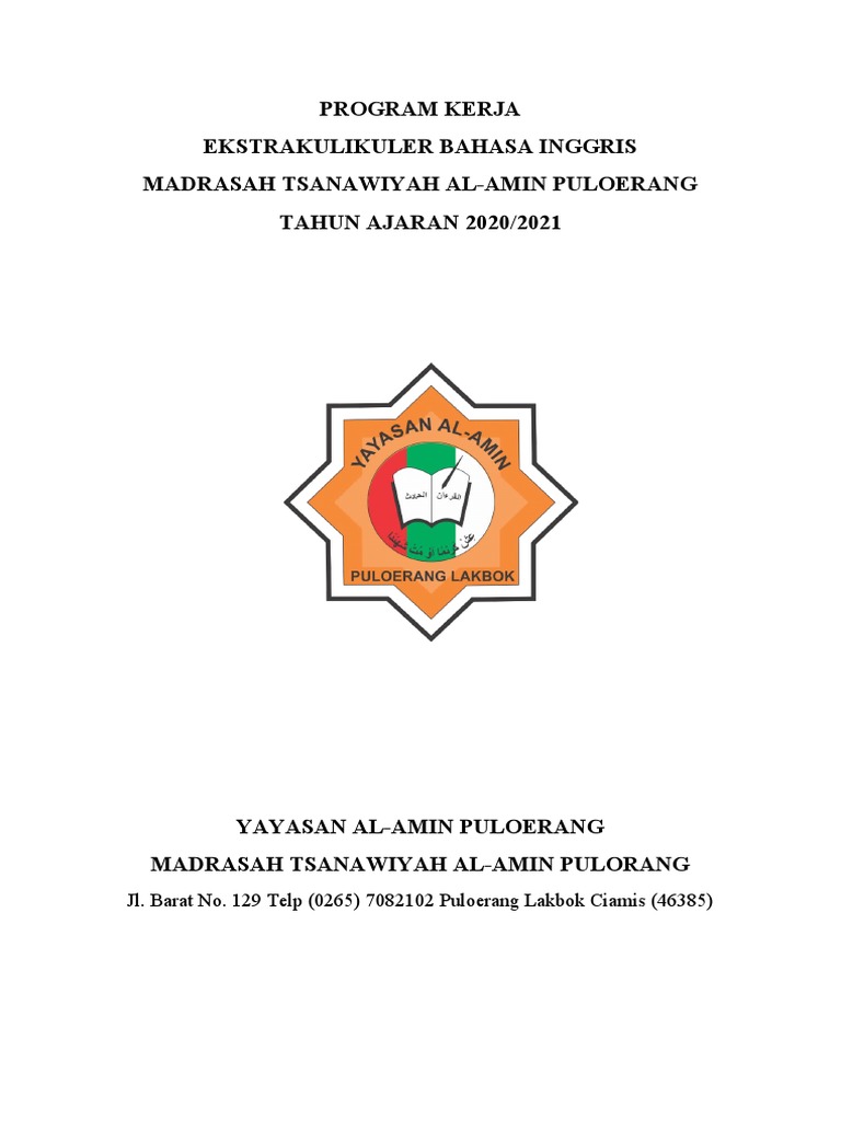 Program Kerja English Club | PDF