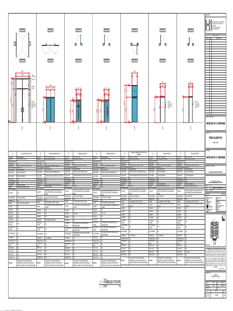 Schedule of Doors and Windows | PDF | Door | Building Technology