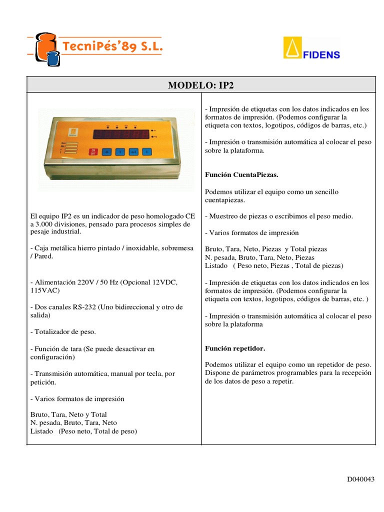 Modelo: Ip2: Función Cuentapiezas | PDF | Ingeniería Informática ...