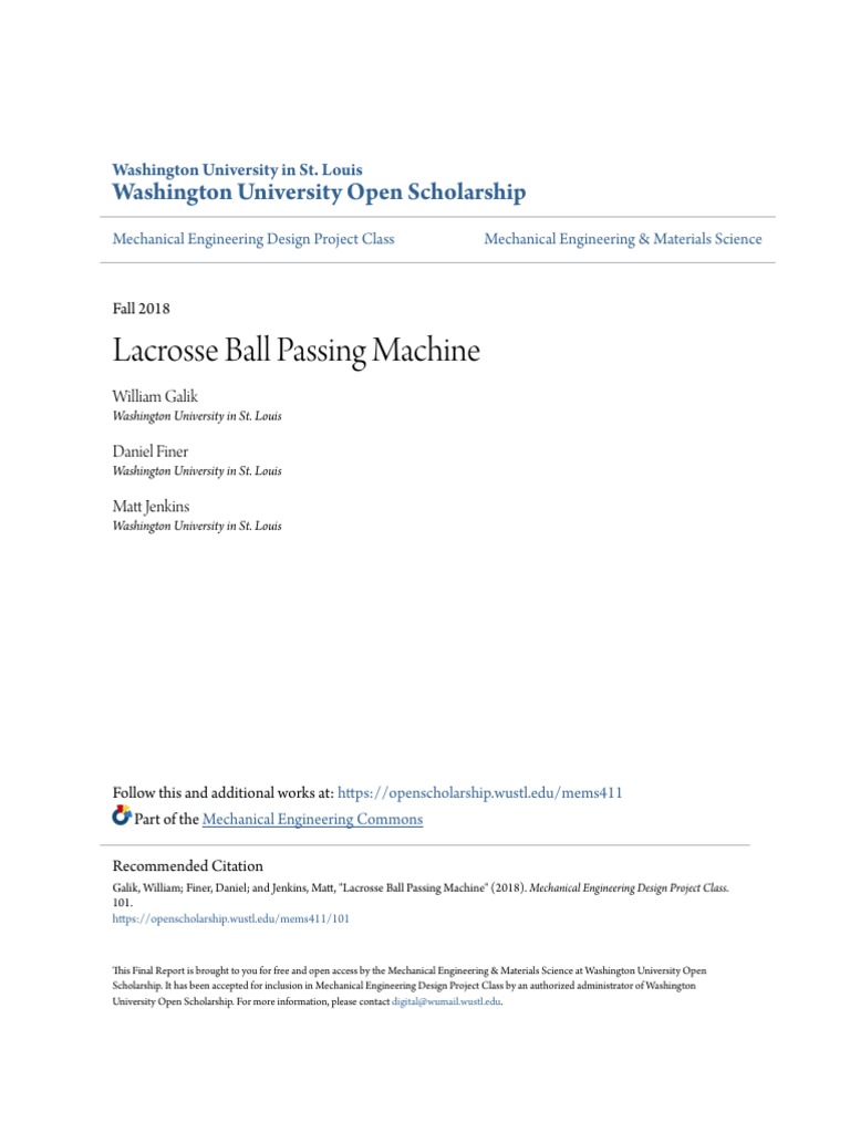 5925 - Lacrosse Ball Passing Machine | PDF | Pitcher | Prototype