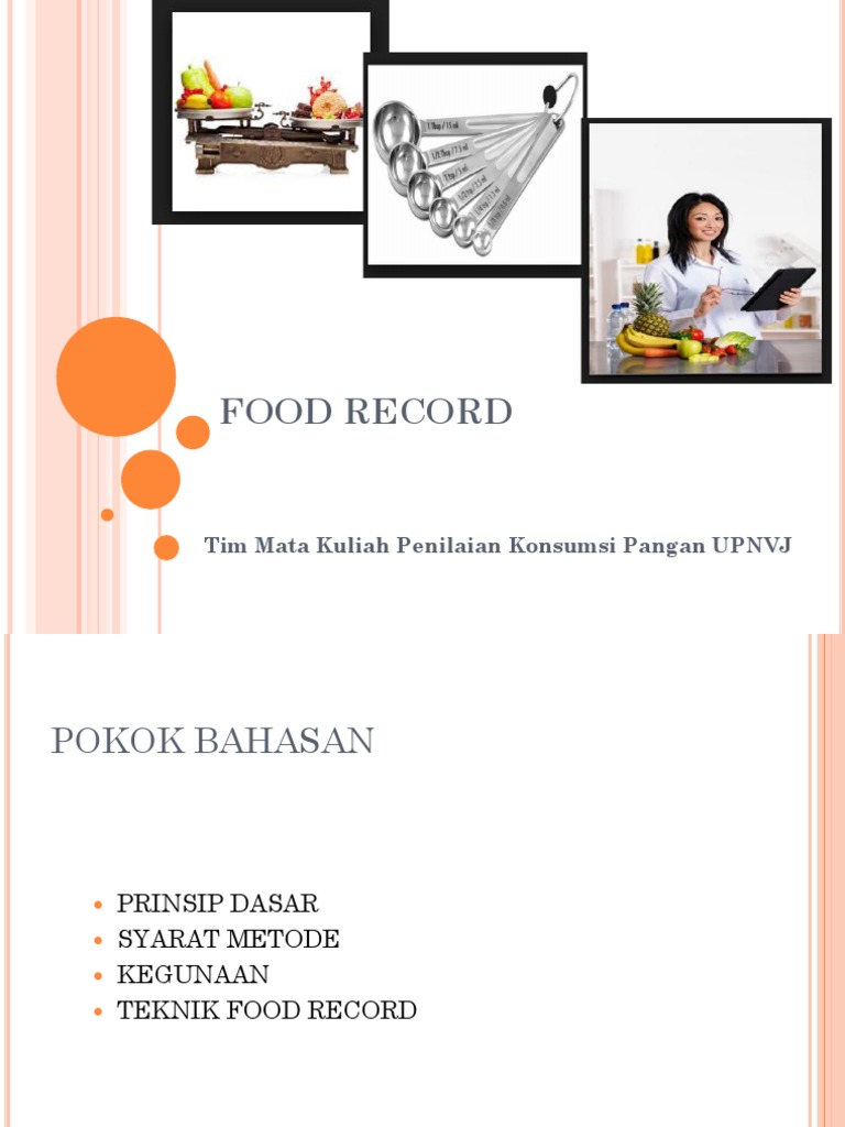 Food Record | PDF