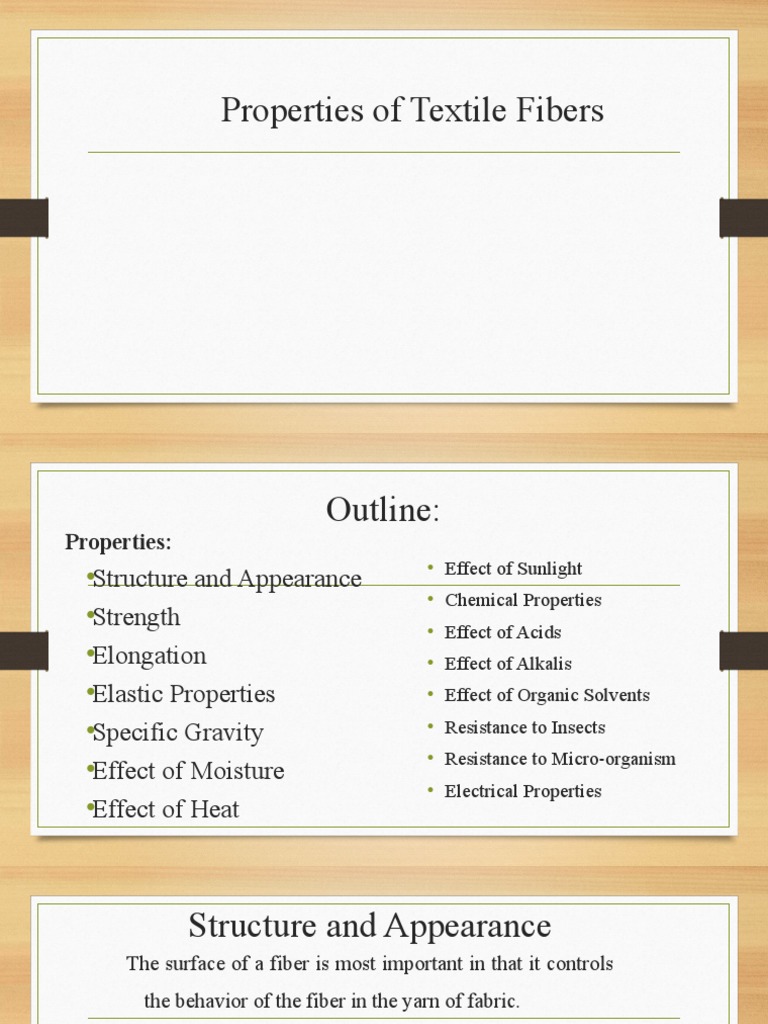 Textile Fiber Properties Guide | PDF | Fibers | Textiles