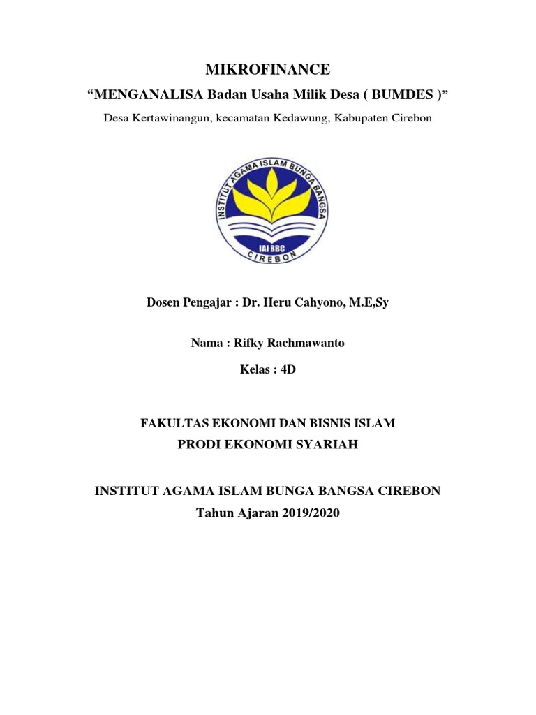 Analisis BUMDes Desa Kertawinangun | PDF