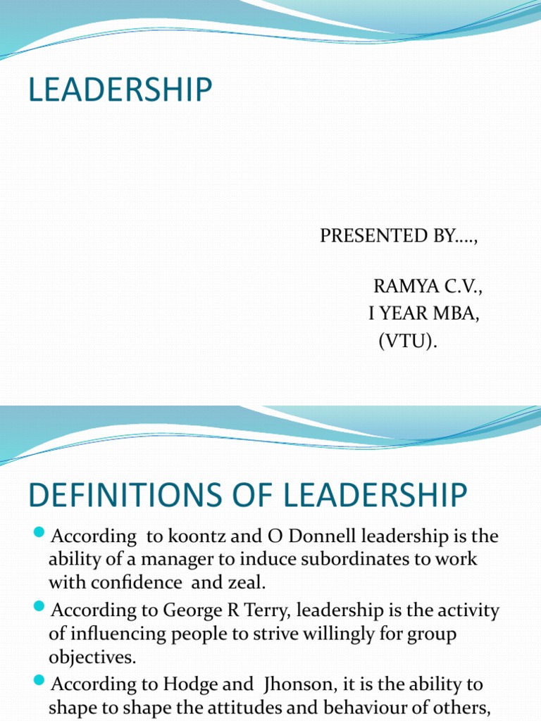 Understanding Leadership Essentials | PDF | Career & Growth | Self ...