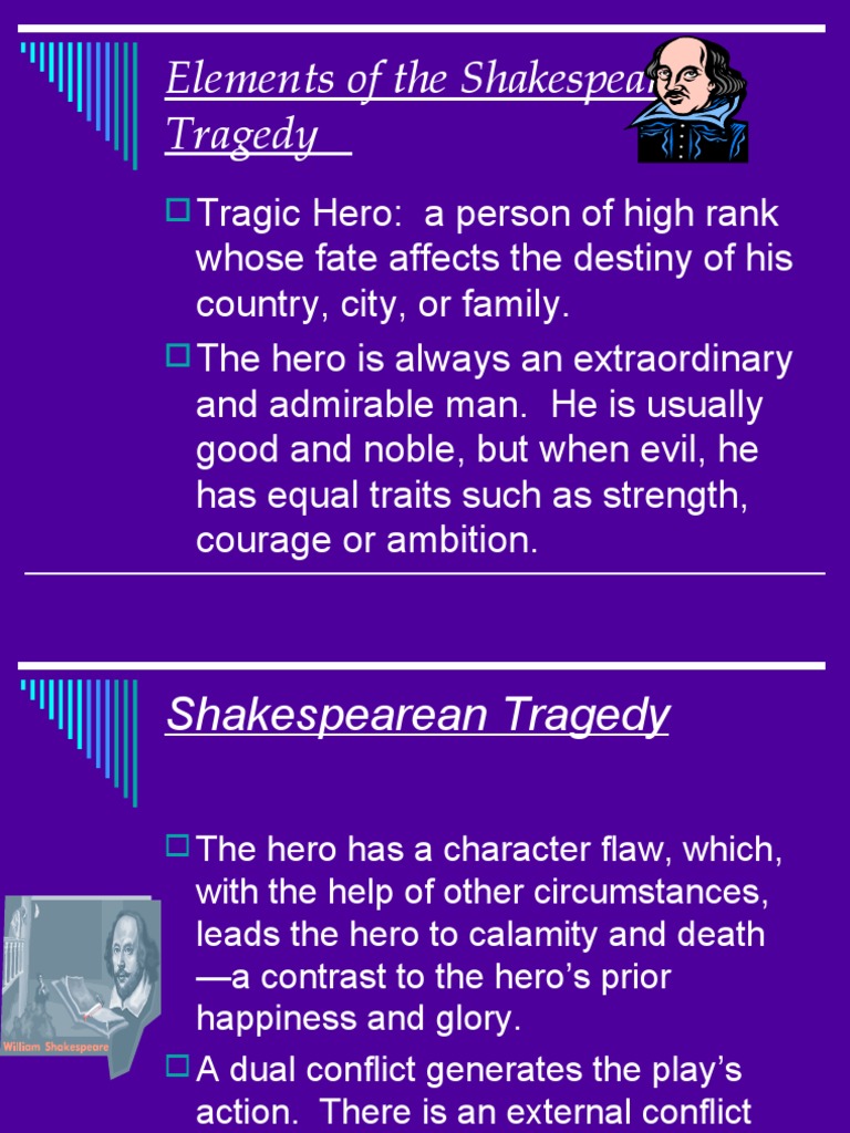 Eight Elements of The Shakespearean Tragedy | PDF