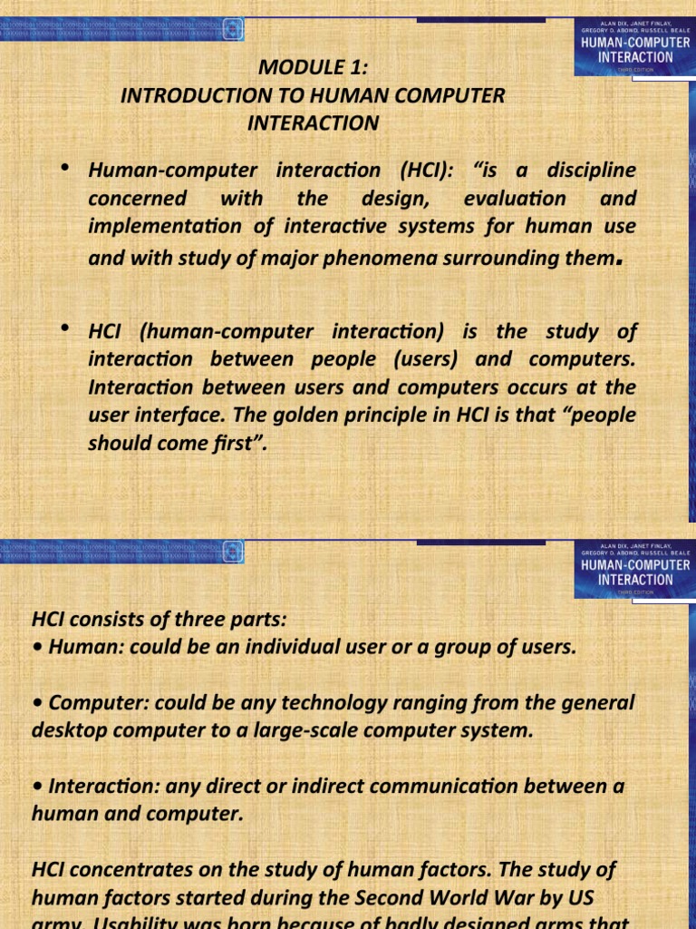 Human-Computer Interaction (HCI) : "Is A Discipline | PDF | Human ...