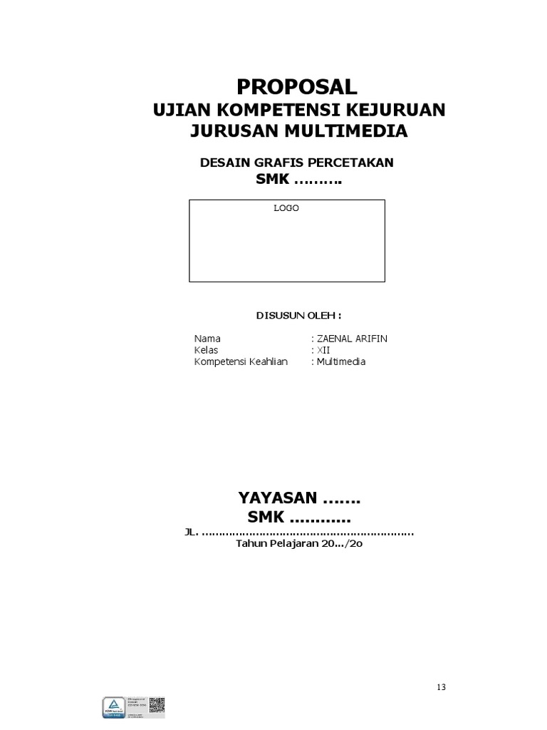 Proposal Desain Poster | PDF