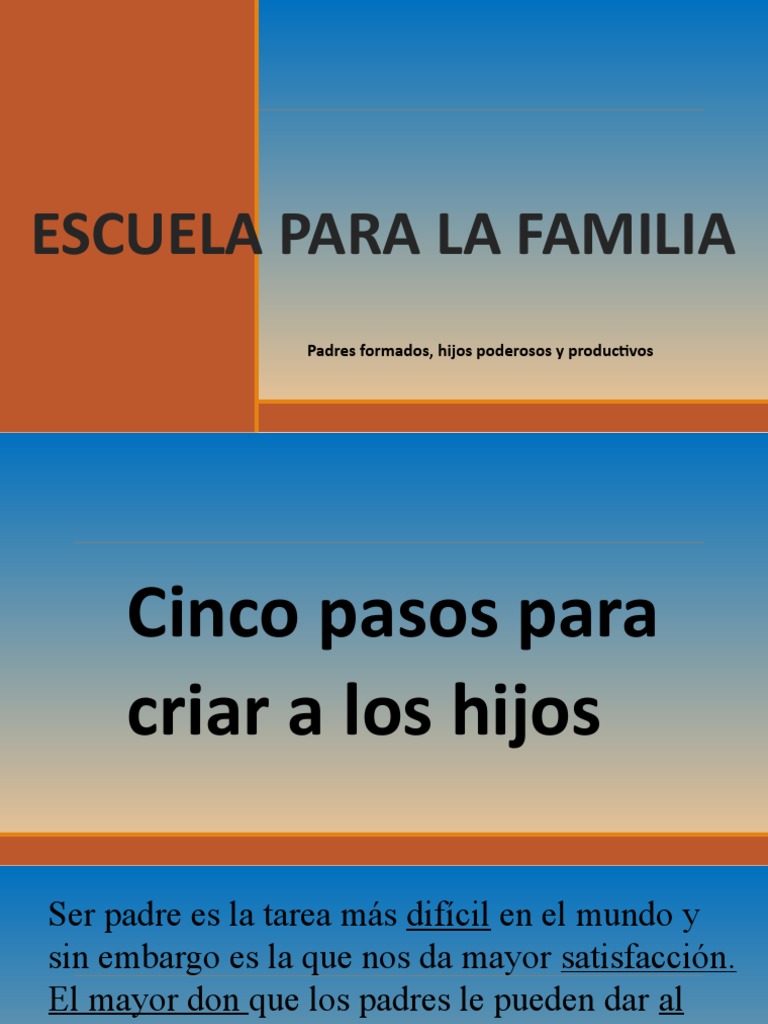 Cinco Pasos Para Educar A Los Hijos Pdf Biblia Amor