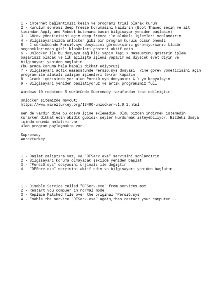 Kurulum Install | PDF