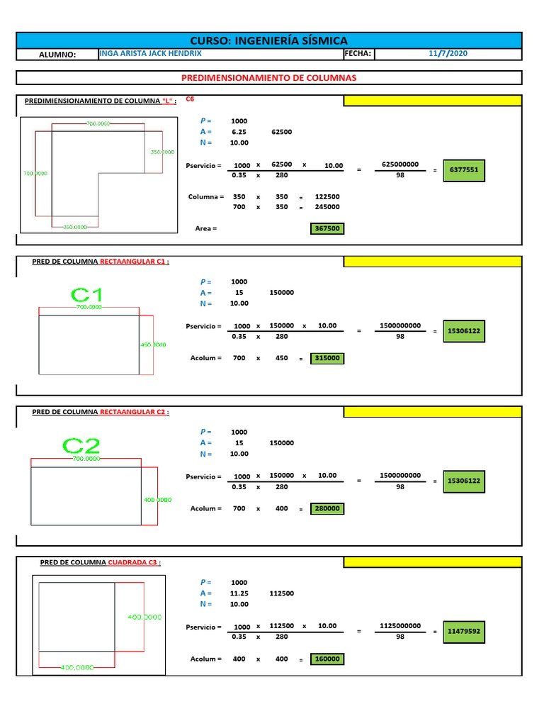 Pred. Columnas Metodo 2 | PDF | Carpintería | Carpintería